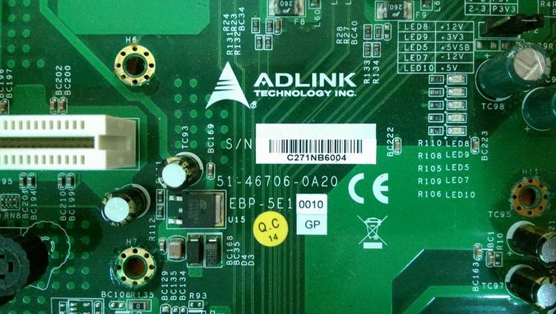ADLINK EBP-5E1 1 PICMG CPU 1 PCI-EX16 1 PCI-X - PLC DCS SERVO Control MOTOR POWER SUPPLY IPC ROBOT